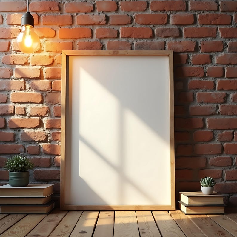 Poster Frame Mockup | Wooden Frame Mockup | Rustic Mockup | PSD Frame ...