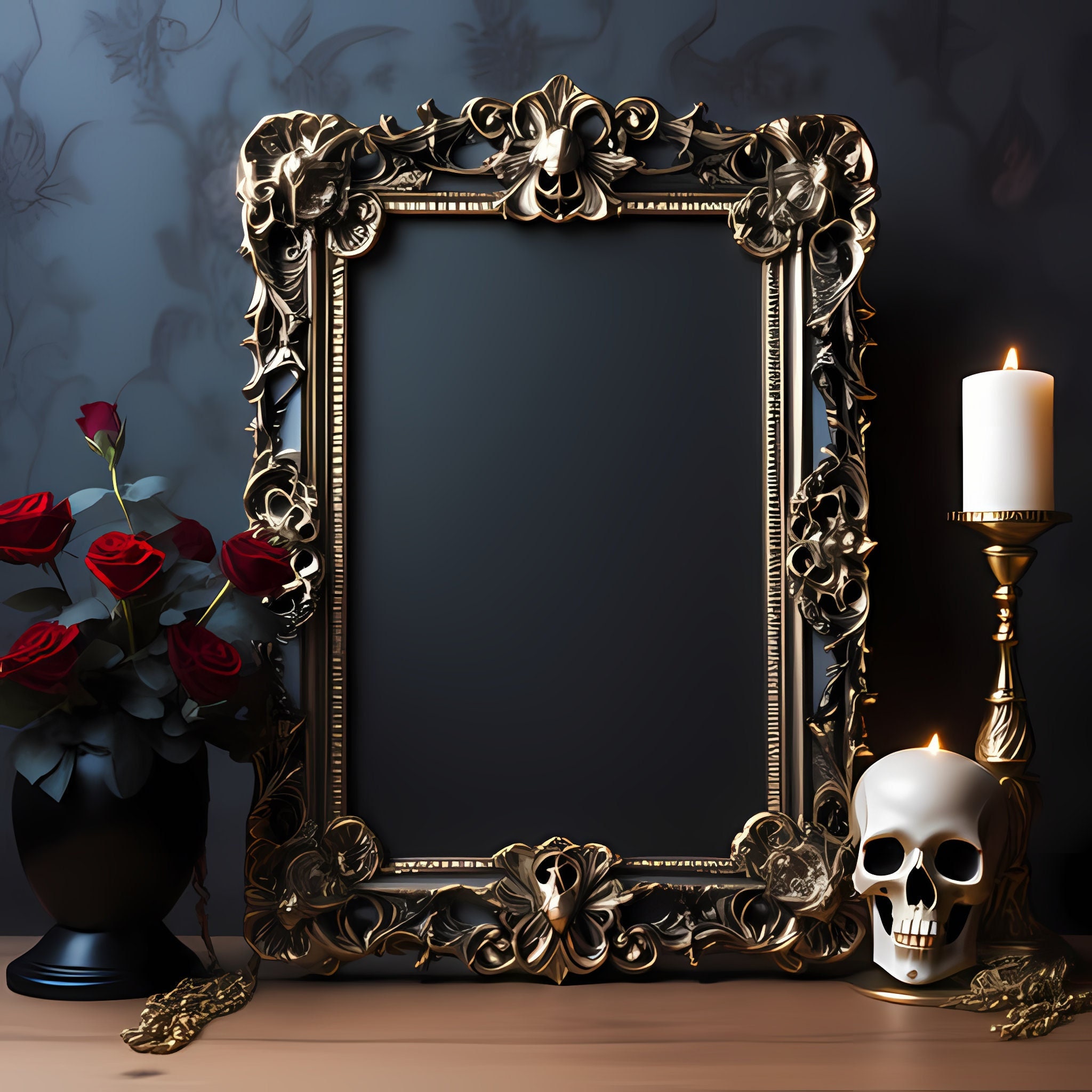 Baroque Frame Gothic Frame Gothic Style Editable Frame Frame Mockup ...