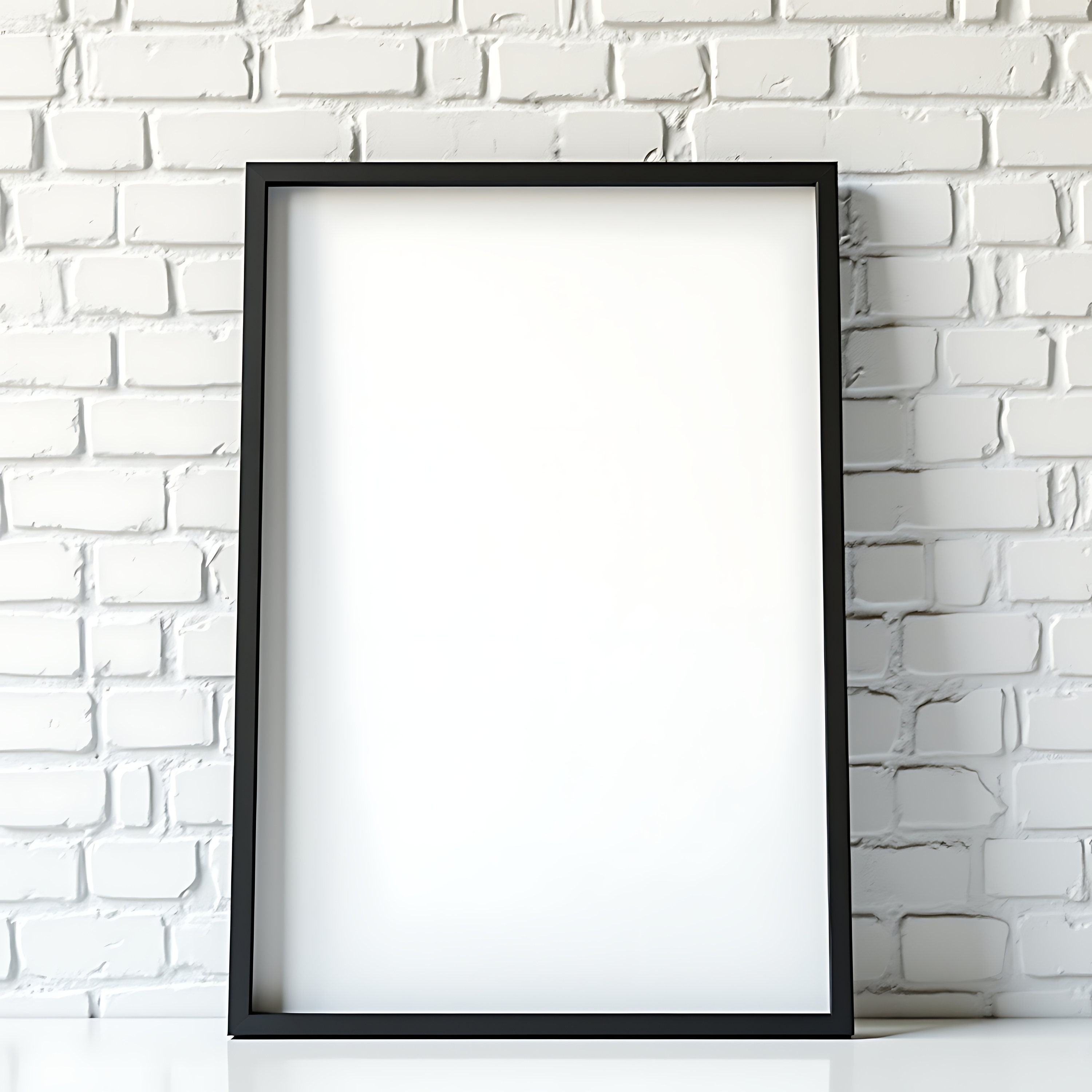 Minimalist Black Frame Mockup | Frame Mockup | Vertical Frame | Boho ...