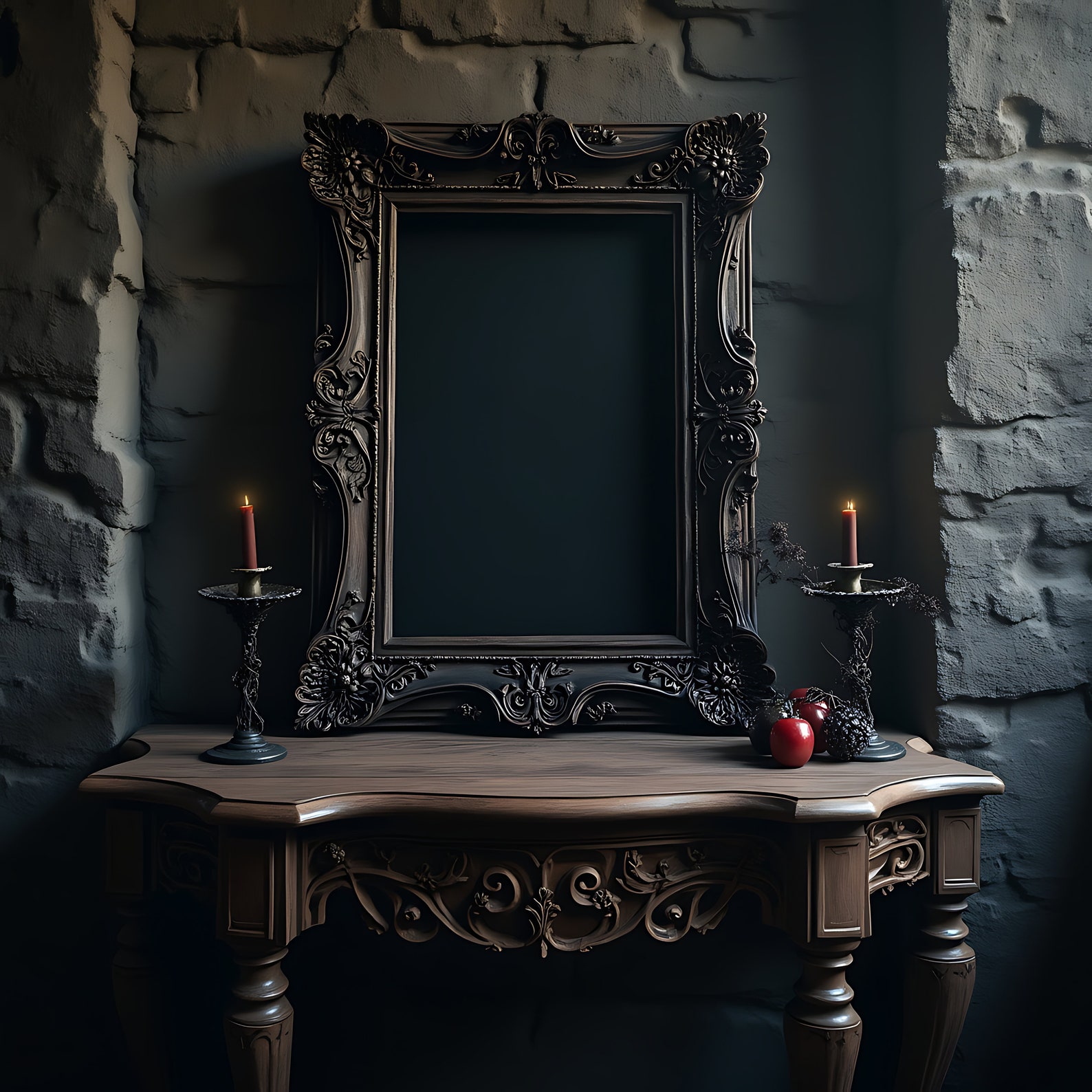 14 Pieces of Vertical Frame Mockup | Black Frame Mockup | Interior ...
