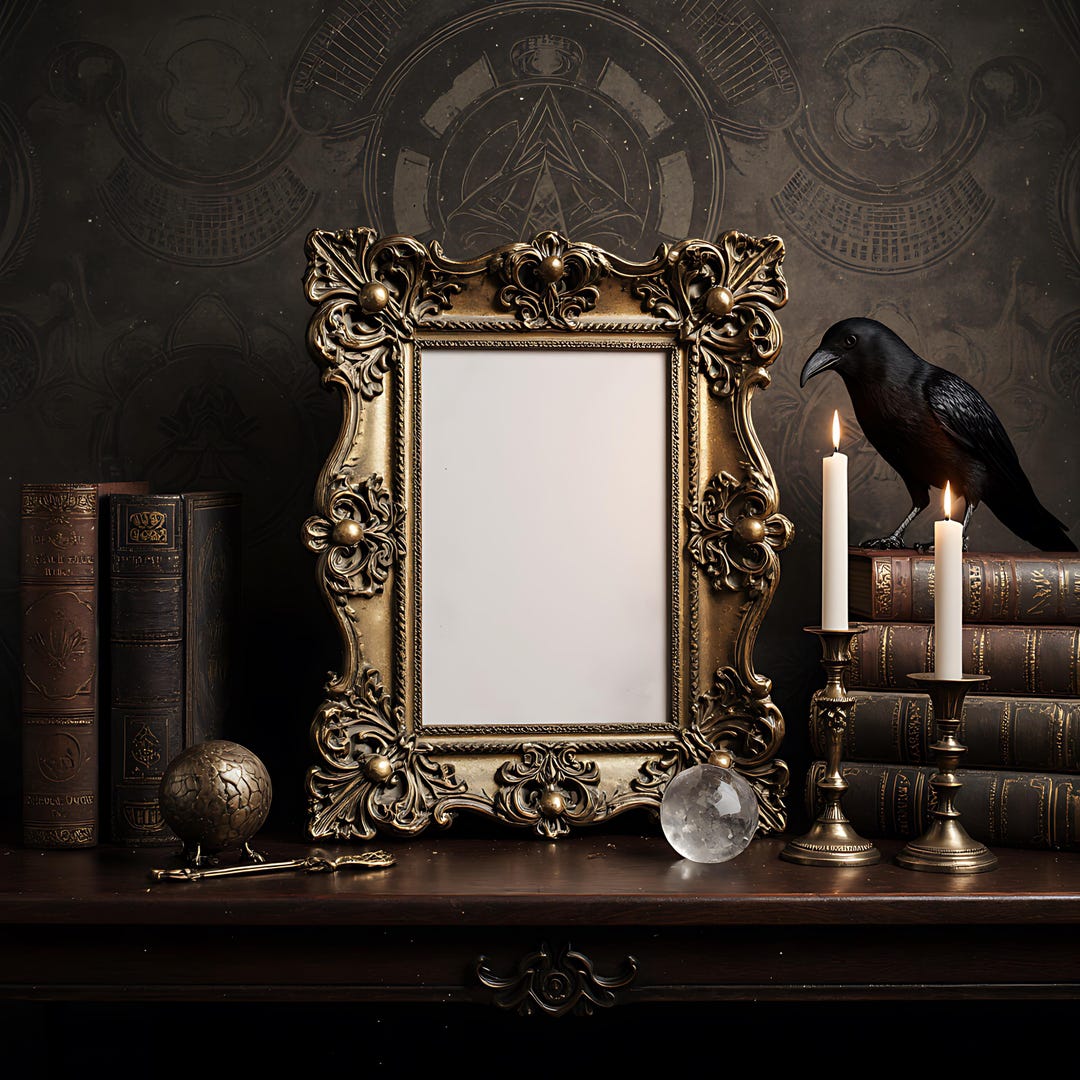 Vertical Gothic Baroque Frame Mockup | Frame Mockup | Baroque Style ...