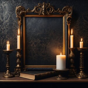 Gothic Wall Art Frame | Gothic Home Decor | Gothic Decor | Goth Frame ...