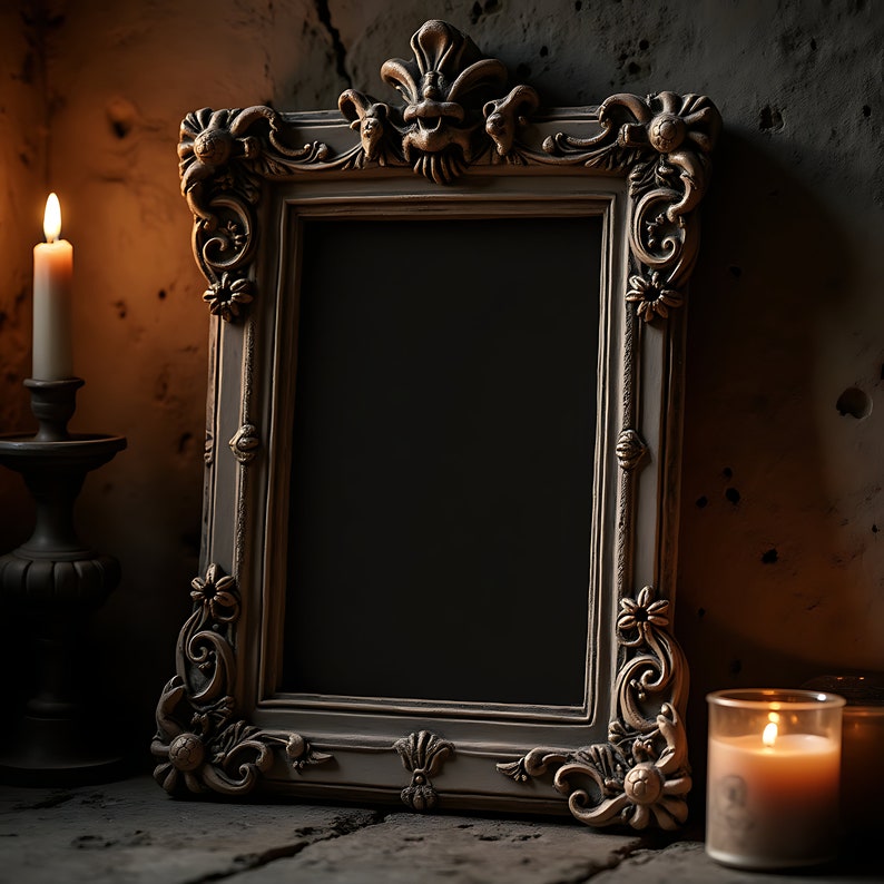 Haunted Gothic Frame Mockup | Gothic Frame | Halloween Frames | Gothic ...