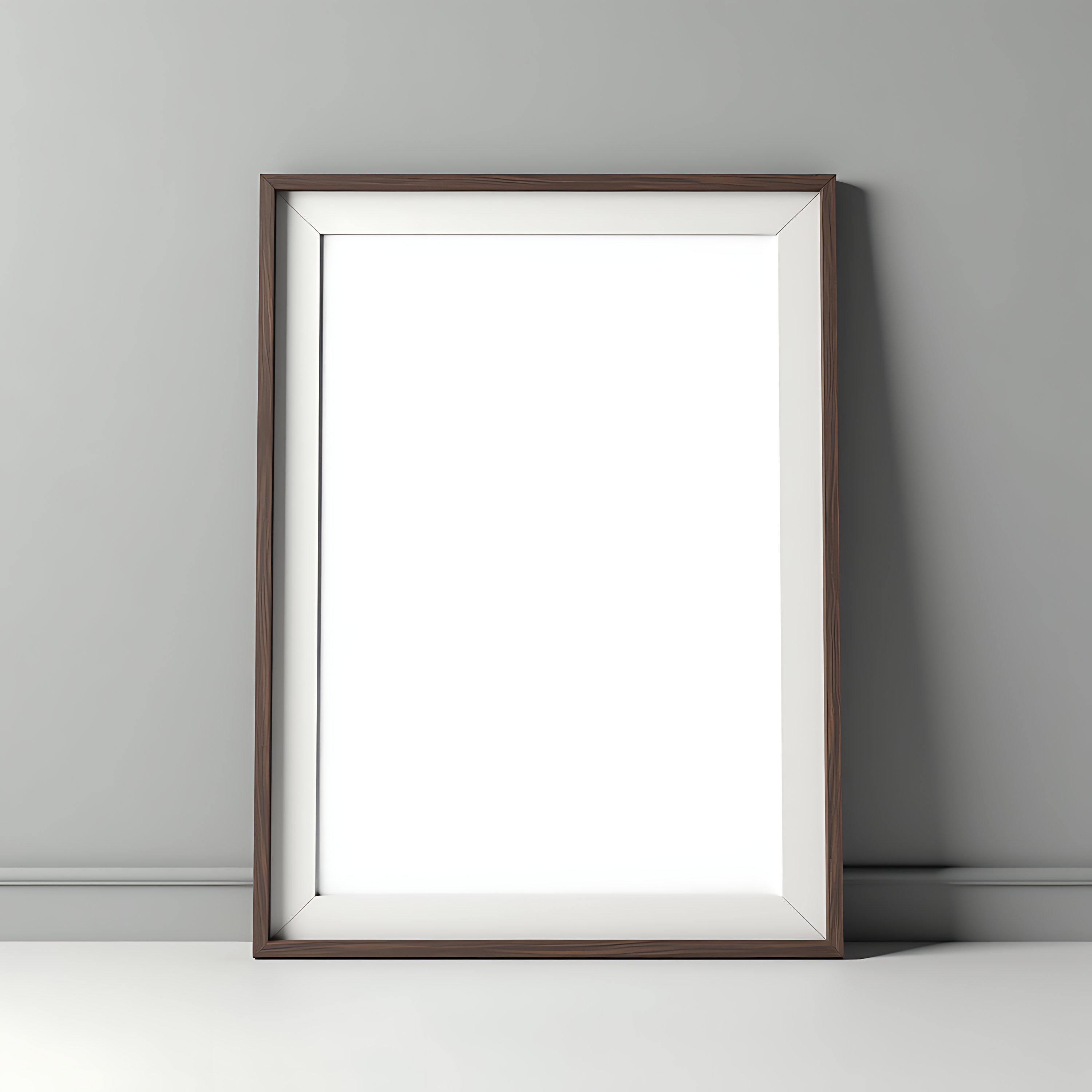 Blank White Interior Frame Mockup | Digital Frame | Vertical Frame ...