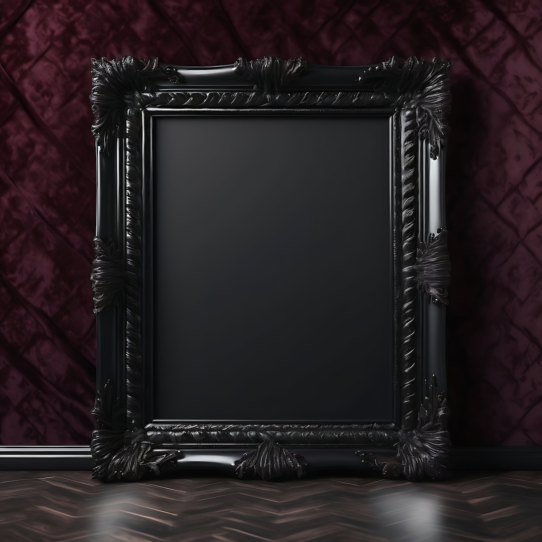 Gothic Picture Frame | Gothic Frame | Gothic Wall Art Mockup | Frame ...