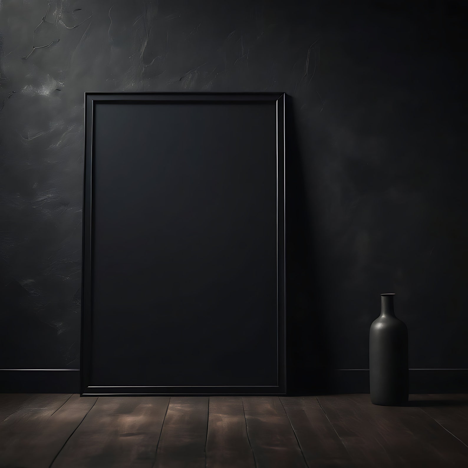 Black Vertical Frame Mockup | Digital Download | Wall Art Mockup ...