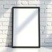 Minimalist Black Frame Mockup | Frame Mockup | Vertical Frame | Boho ...