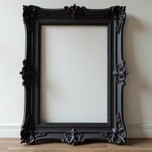 Black Gothic Frame Mockup | Black Frame | Gothic Frame | Single Frame ...