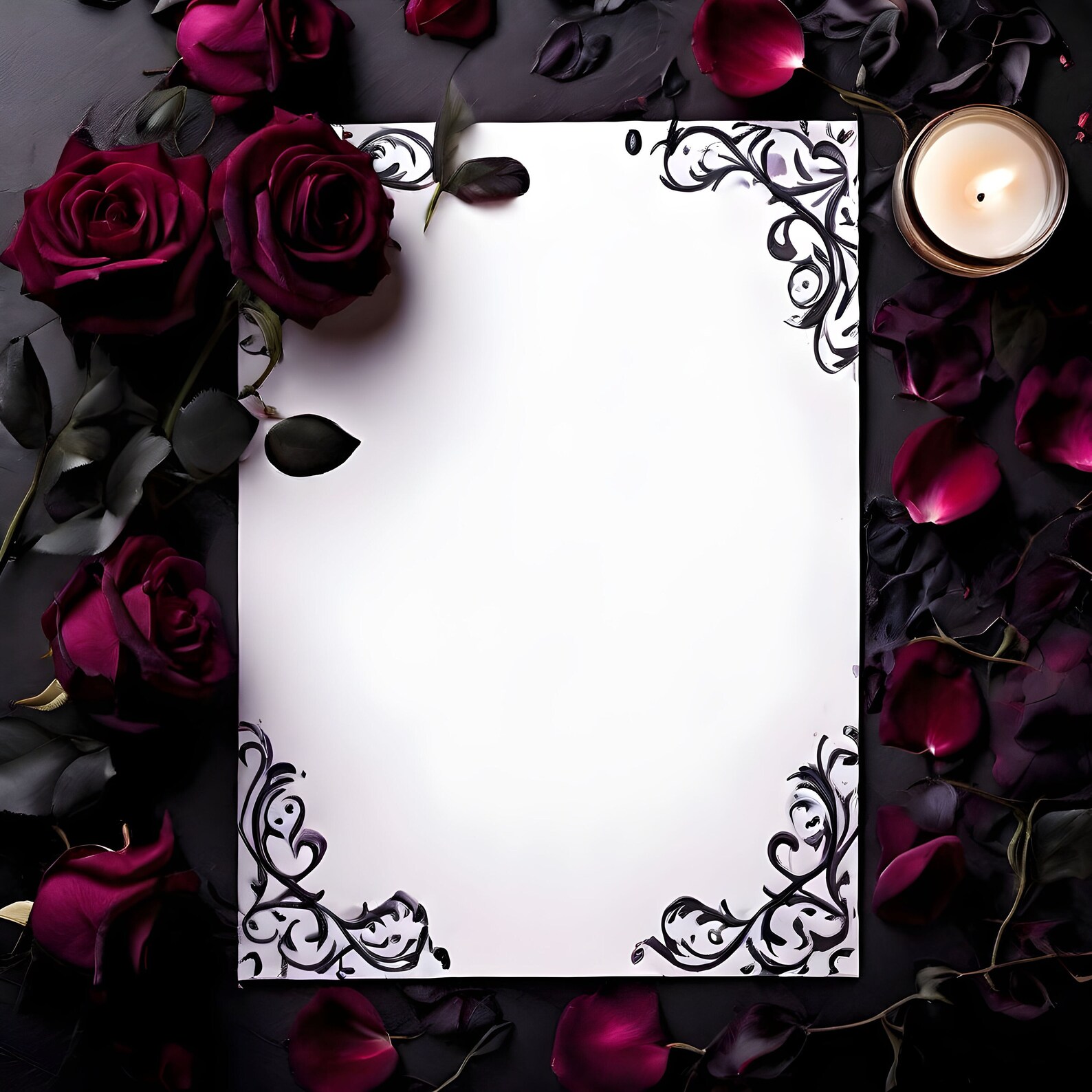 Gothic Wedding Card Mockup Wedding Card Wedding Mockup Bundle Marriage ...