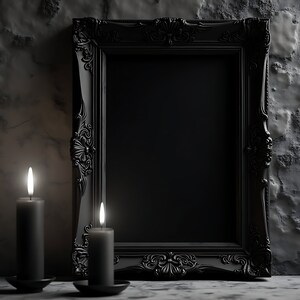 Haunted Gothic Frame Mockup | Gothic Frame | Halloween Frames | Gothic ...