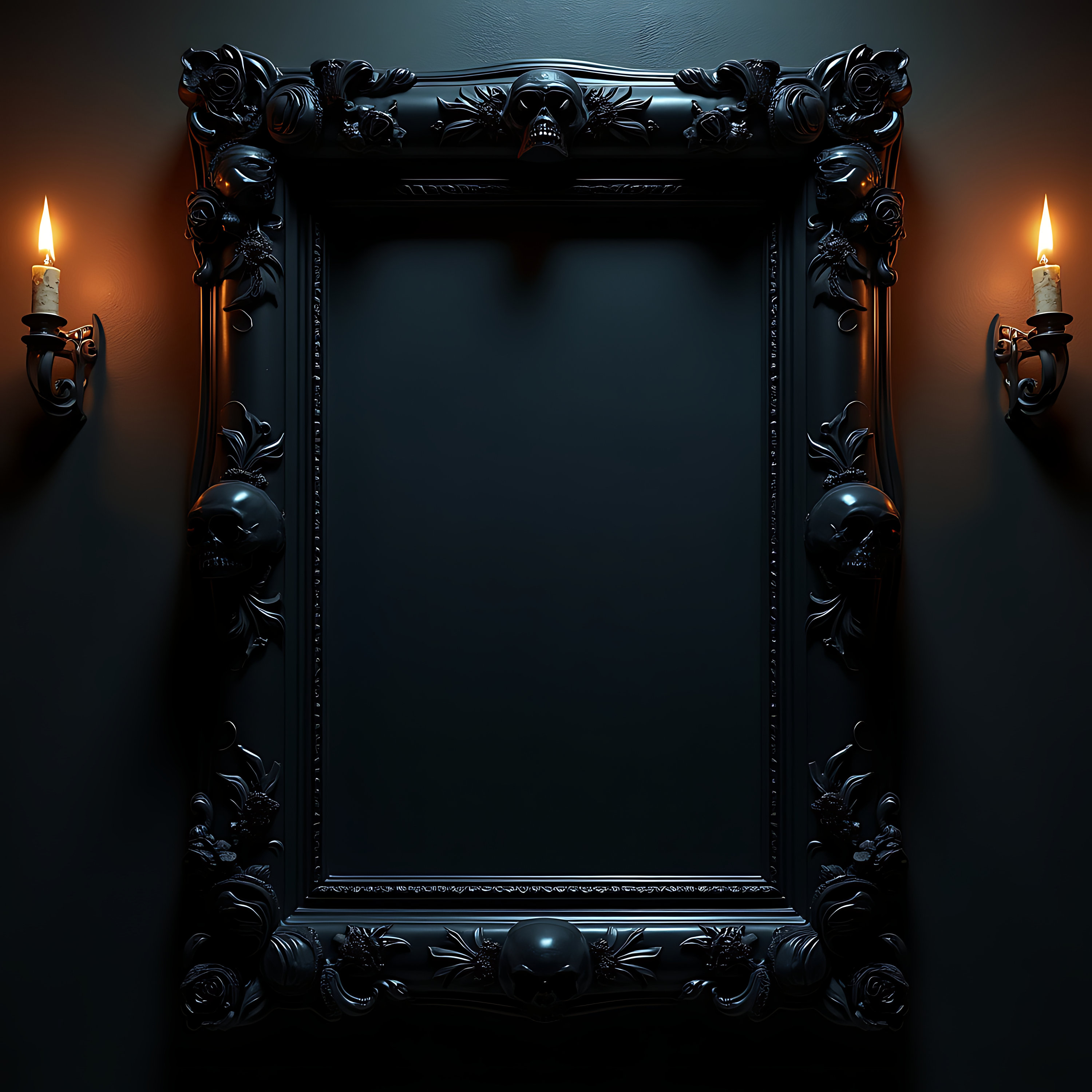 Gothic Dark Frame Mockup | Gothic Home Decor | Gothic Decor | Gothic ...