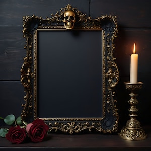 Gothic Frame | Gothic Home Decor Art Mockup SVG | Gothic Frames ...