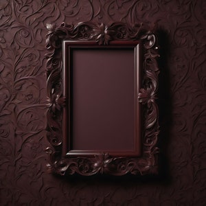 Gothic Picture Frame | Gothic Frame | Gothic Wall Art Mockup | Frame ...