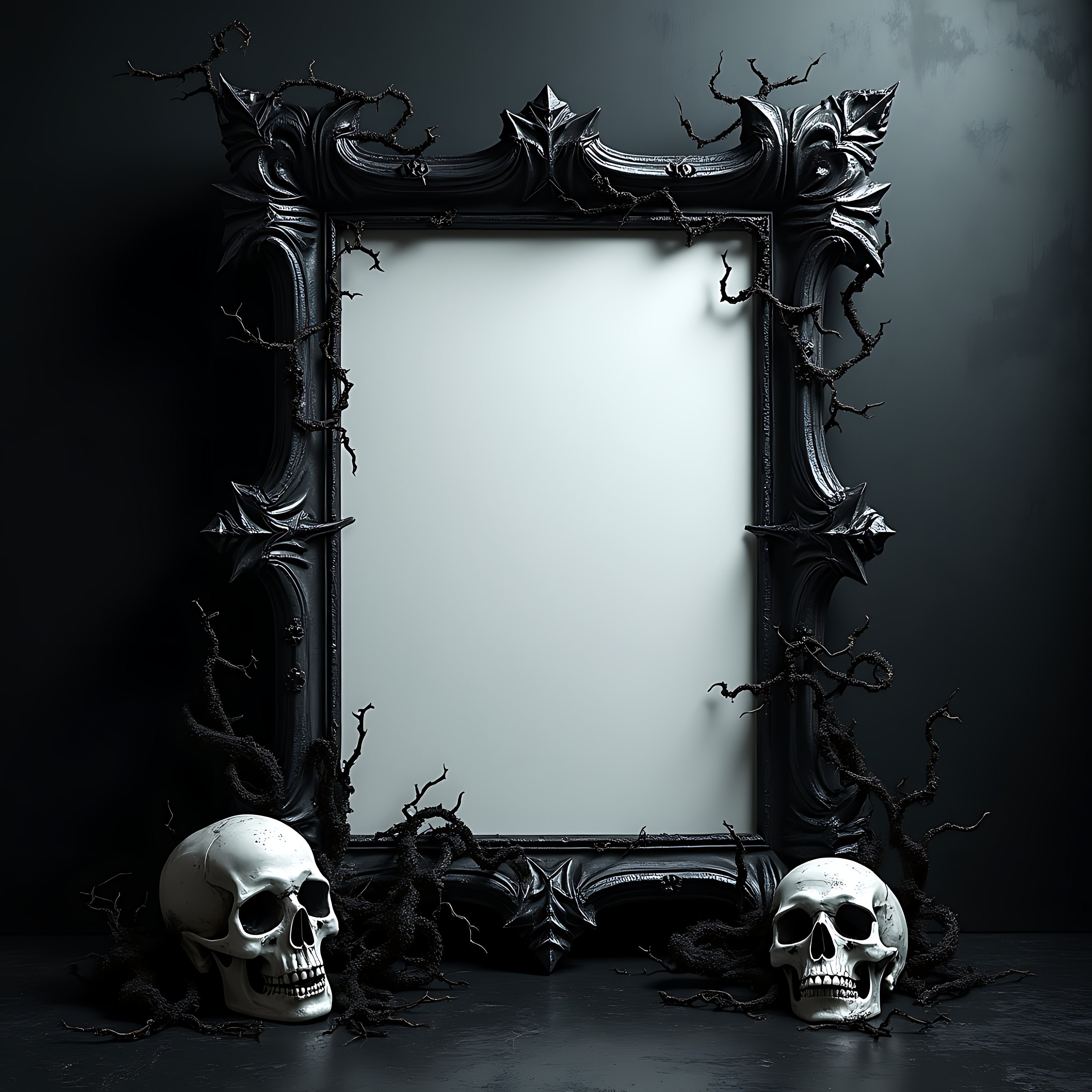 100 Pieces of Gothic Halloween Mockup | Frame Mockup | Halloween Frame ...