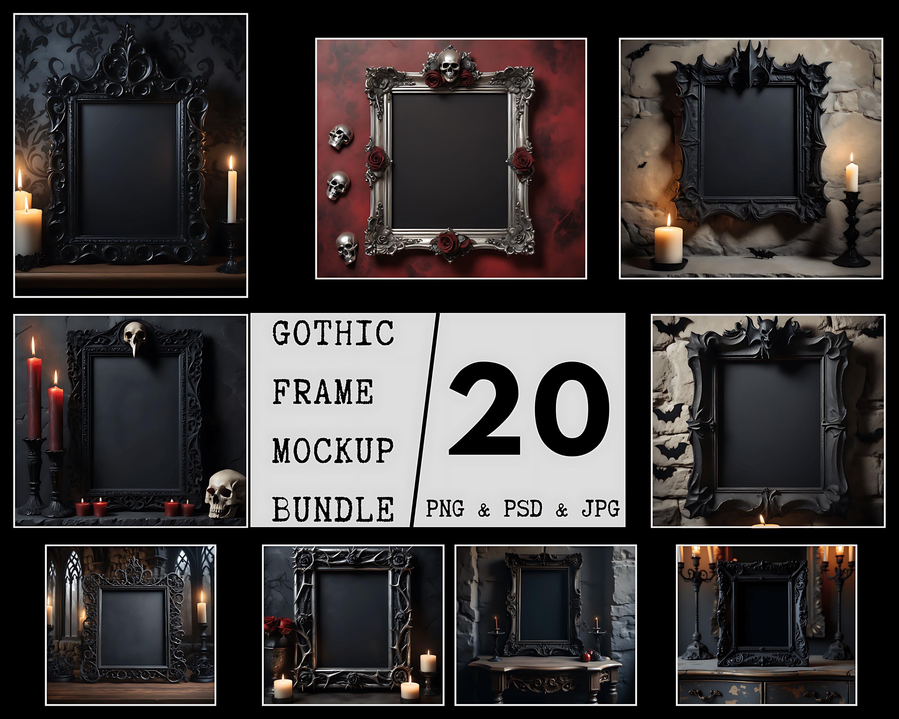 20 Pieces of Gothic Frame | Gothic Home Decor | Gothic Picture Frame ...