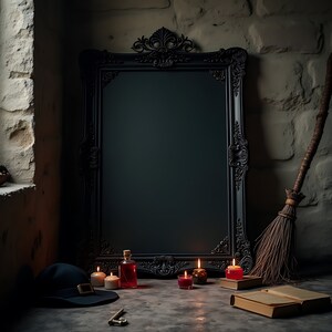 Haunted Gothic Frame Mockup | Gothic Frame | Halloween Frames | Gothic ...