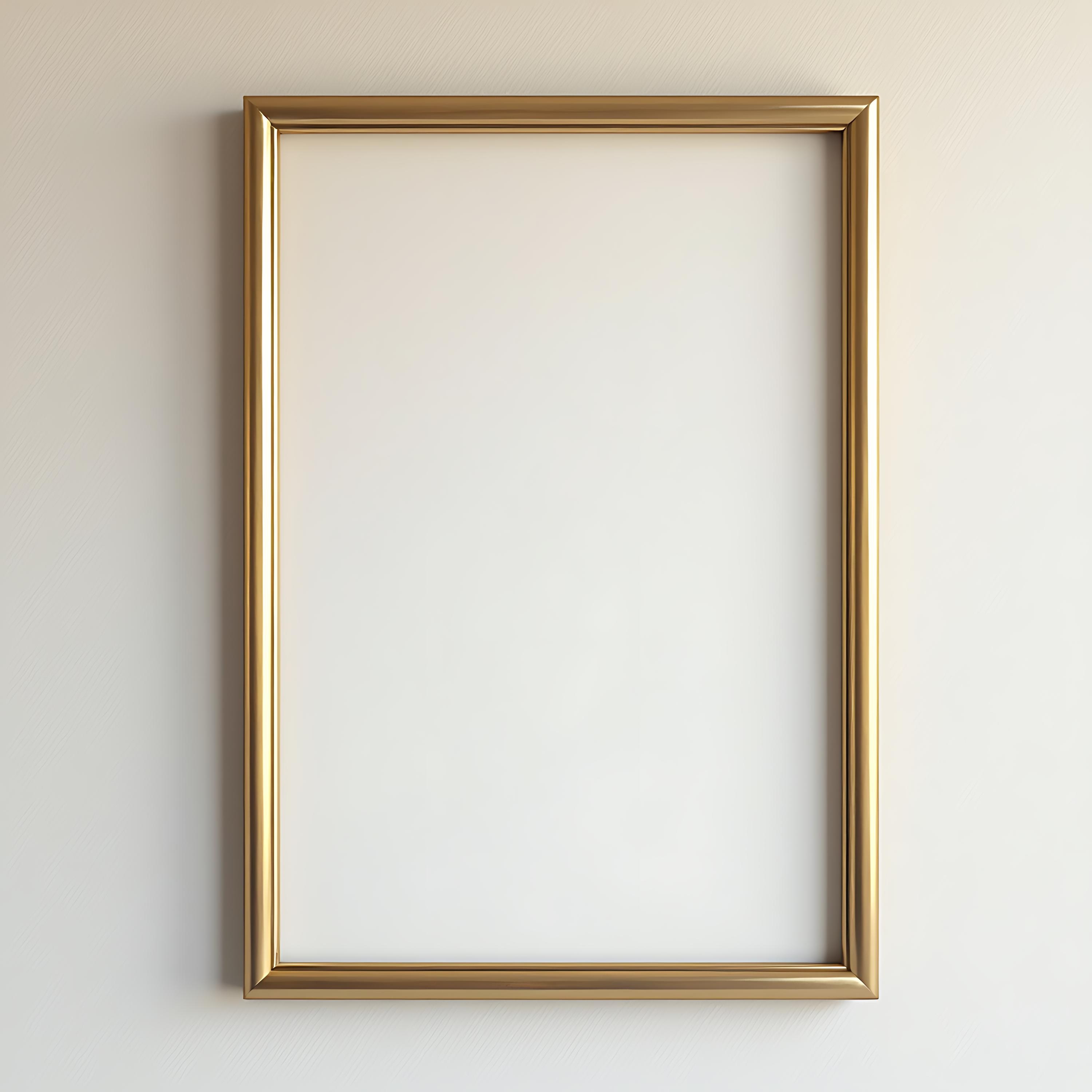 Gold Wall Art Vertical Frame Mockup Vertical PSD Frame Mockup Digital ...
