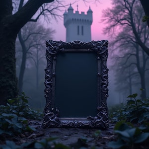 Gothic Style Frame Mockups | Gothic Frame Mockup | Black Frame | Wall ...