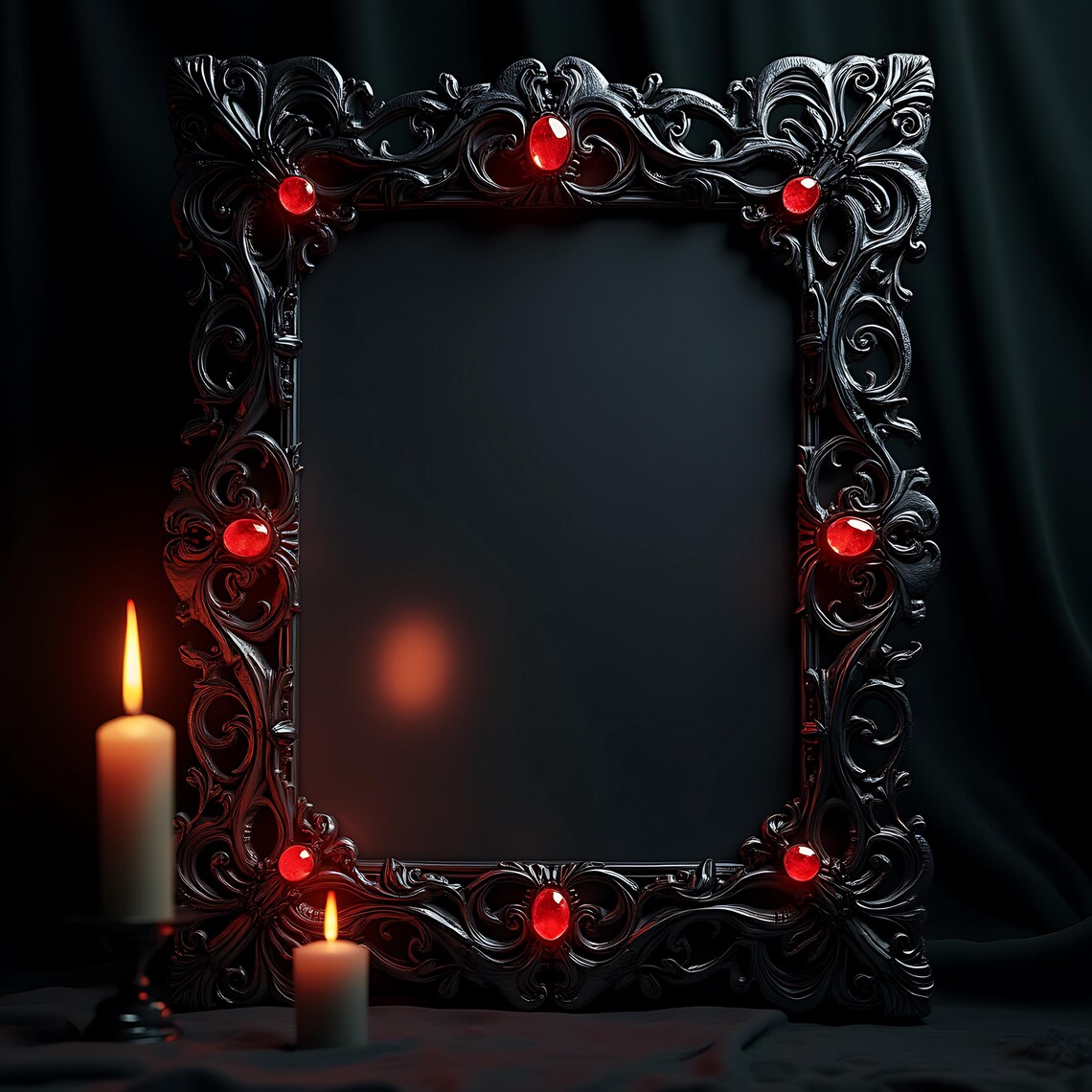 Classic Gothic Frame Mockup Made From Red Marble | Gothic Frame ...