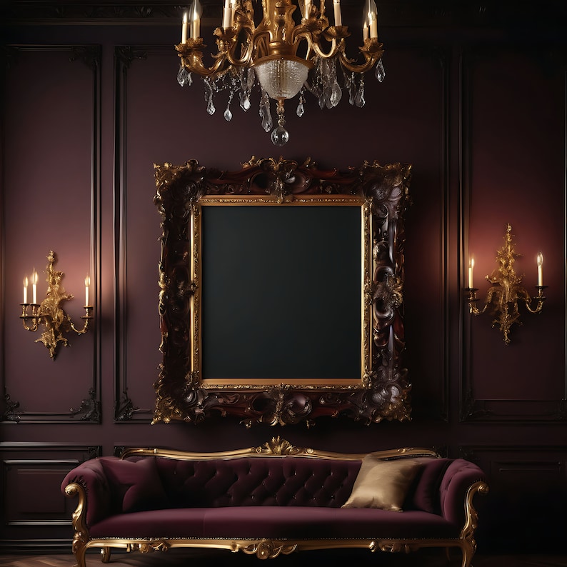 Dark Mahogany Baroque Frame | Gothic Frame | Gothic Picture Frame ...