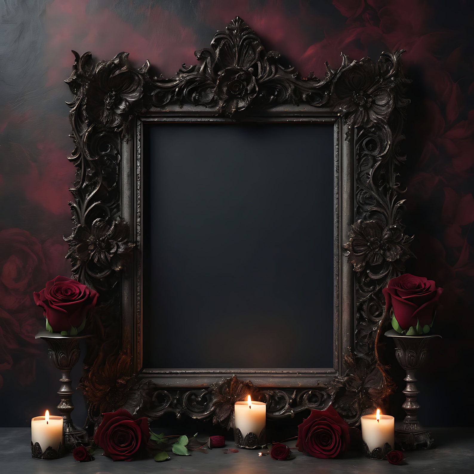 Baroque Frame | Gothic Frame | Vintage Frame | Wall Art Frame | Goth ...