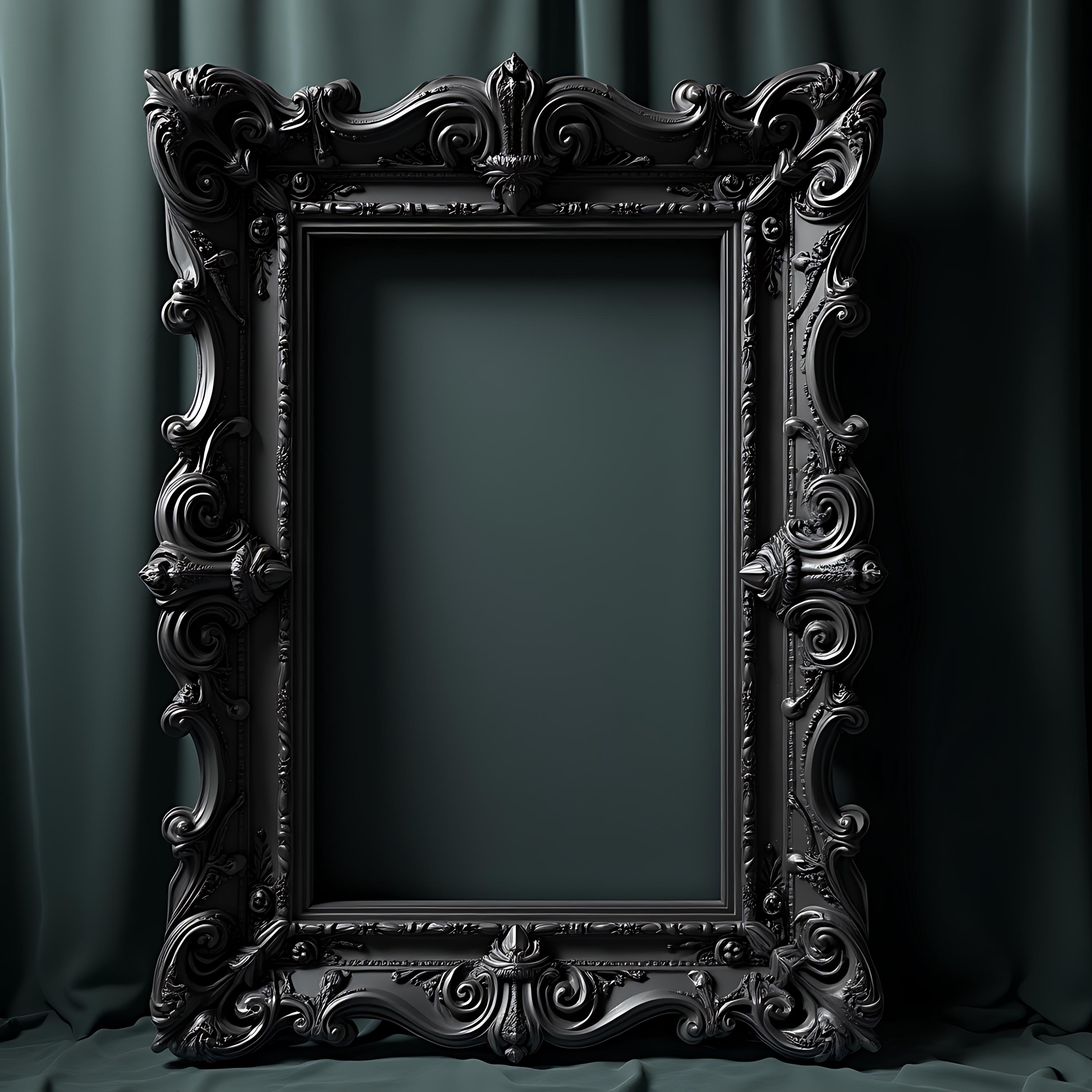 Classic Gothic Frame Mockup Made From Red Marble | Gothic Frame ...