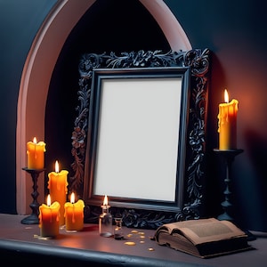 100 Pieces of Gothic & Black Frame Mockups | Gothic Home Decor | Gothic ...