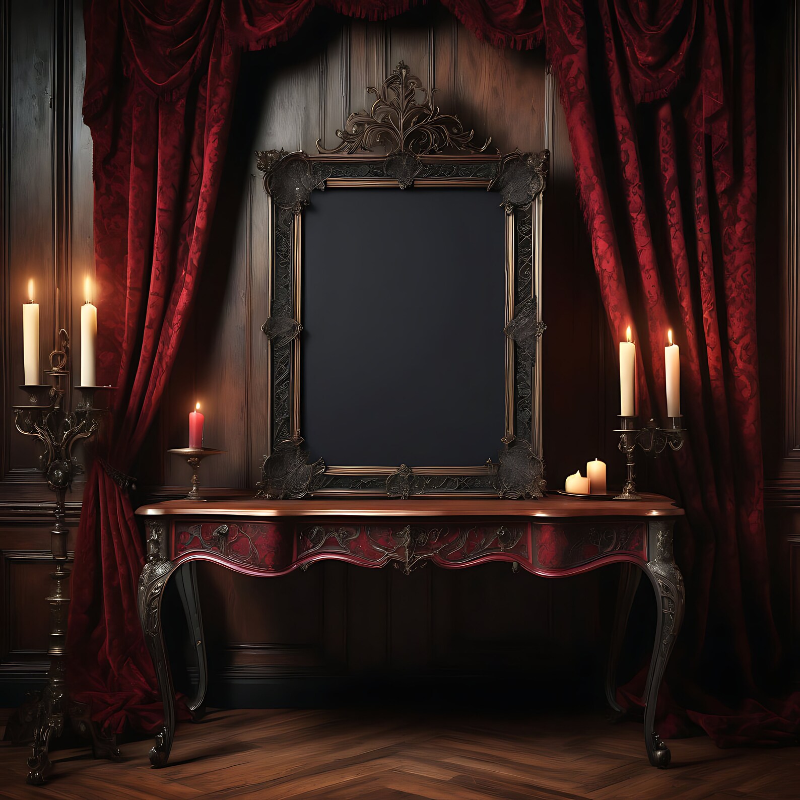 14 Pieces of Vertical Frame Mockup | Black Frame Mockup | Interior ...