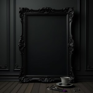 Dark Frame Mockup | Frame Gallery Mockup | PSD Frame Mockup | Gothic ...