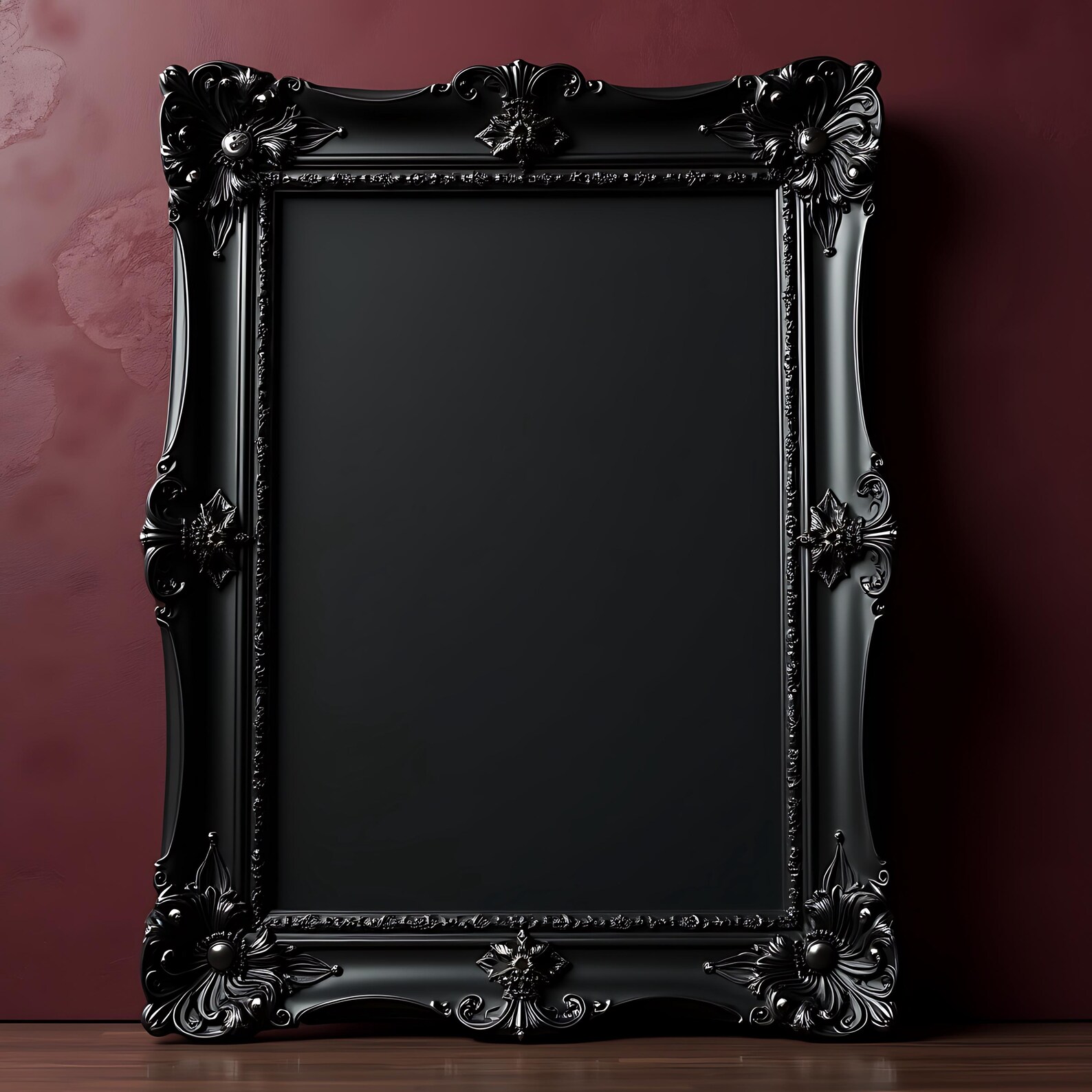 Sleek Black Gothic Frame | Gothic Frame Mockup | Luxury Mockup ...