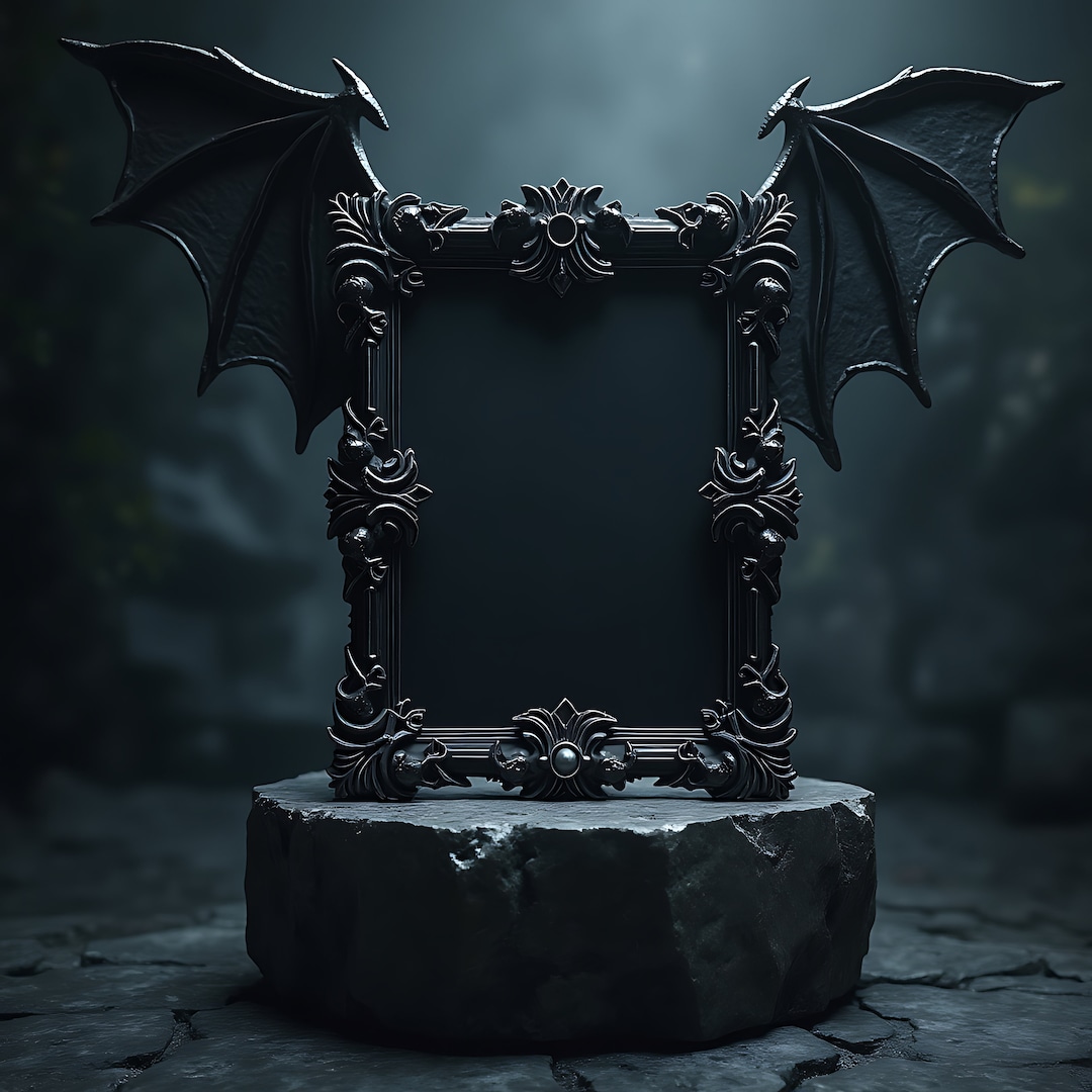 Gothic Frame Mockups | Gothic Home Decor | Gothic Picture Frame ...