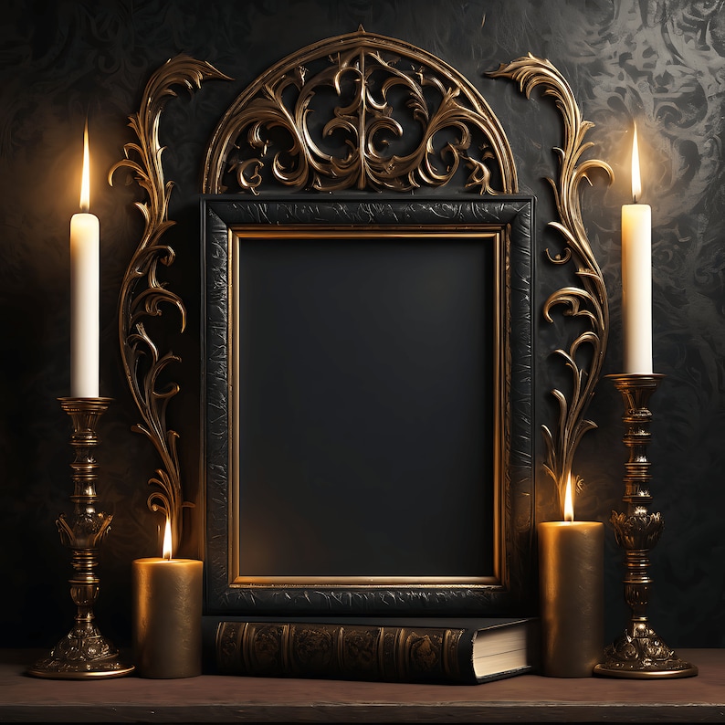 Gothic Wall Art Frame | Gothic Home Decor | Gothic Decor | Goth Frame ...