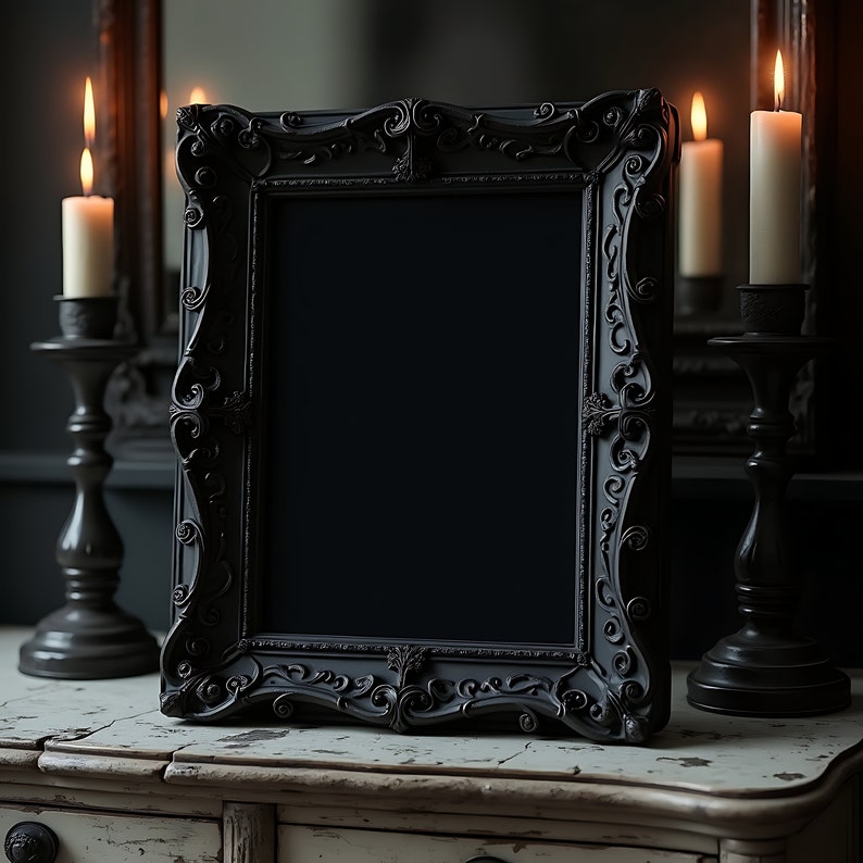 14 Pieces of Vertical Frame Mockup | Black Frame Mockup | Interior ...