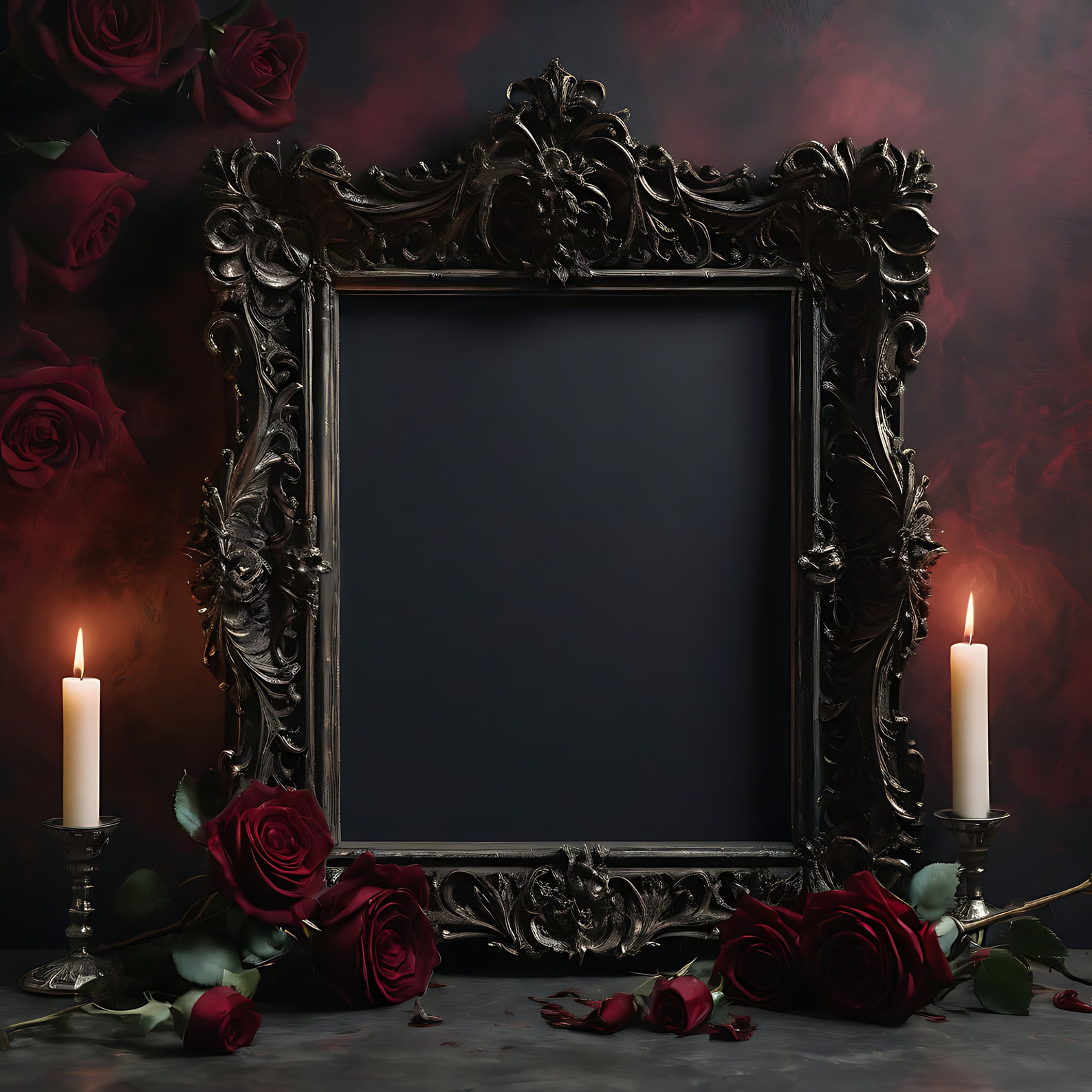 Baroque Frame Gothic Frame Vintage Frame Wall Art Frame Goth Frame ...
