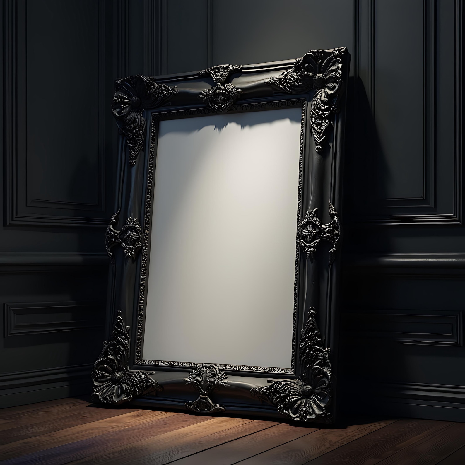 A Tall, Elegant Black Gothic Frame | Black Frame Mockup | Gothic Mockup ...