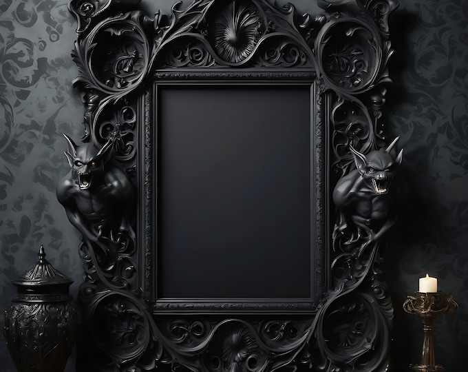 11 Pieces of Gothic Wall Art Mockup | Gothic Home Decor | Gothic Frame ...