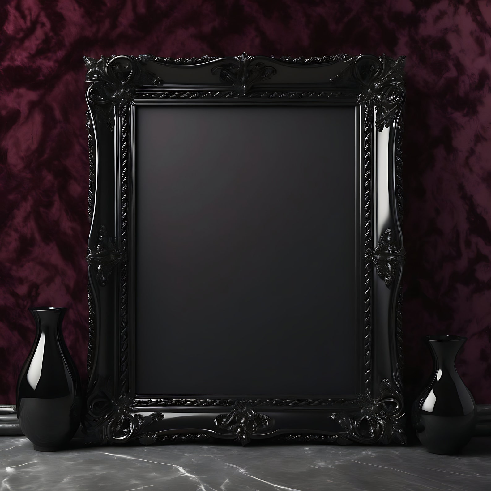 Gothic Picture Frame | Gothic Frame | Gothic Wall Art Mockup | Frame ...
