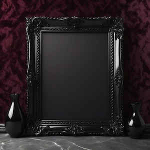 Gothic Picture Frame | Gothic Frame | Gothic Wall Art Mockup | Frame ...