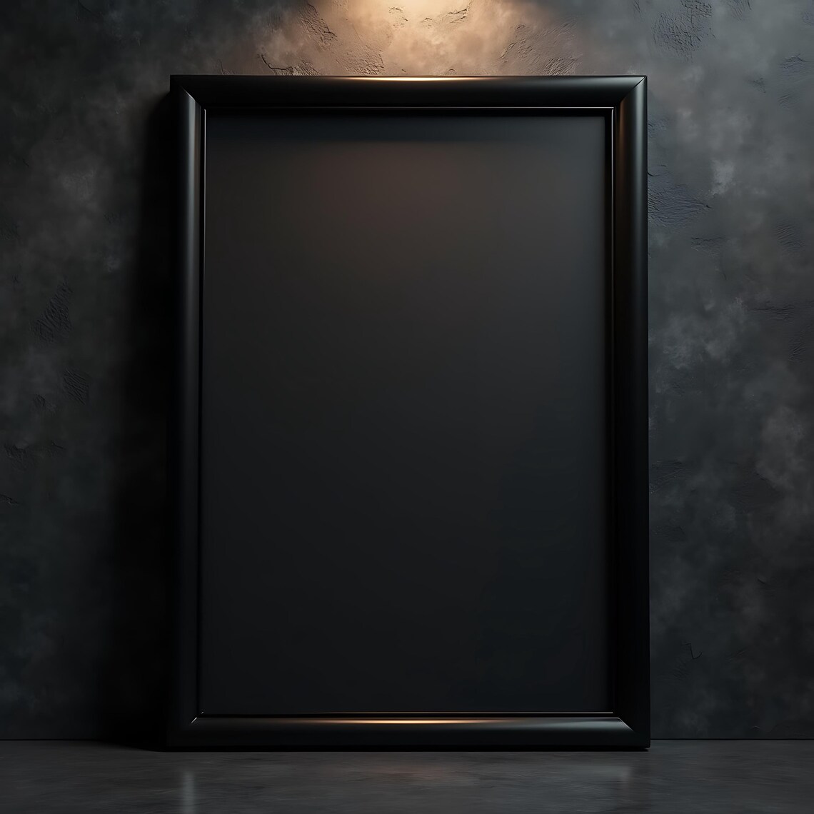Black Thin Vertical Frame Mockup | Art Frame Mockup | Wall Art Mockup ...