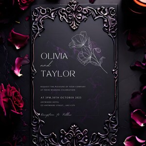 Gothic Wedding Card Mockup | Wedding Card | Wedding Mockup Bundle ...