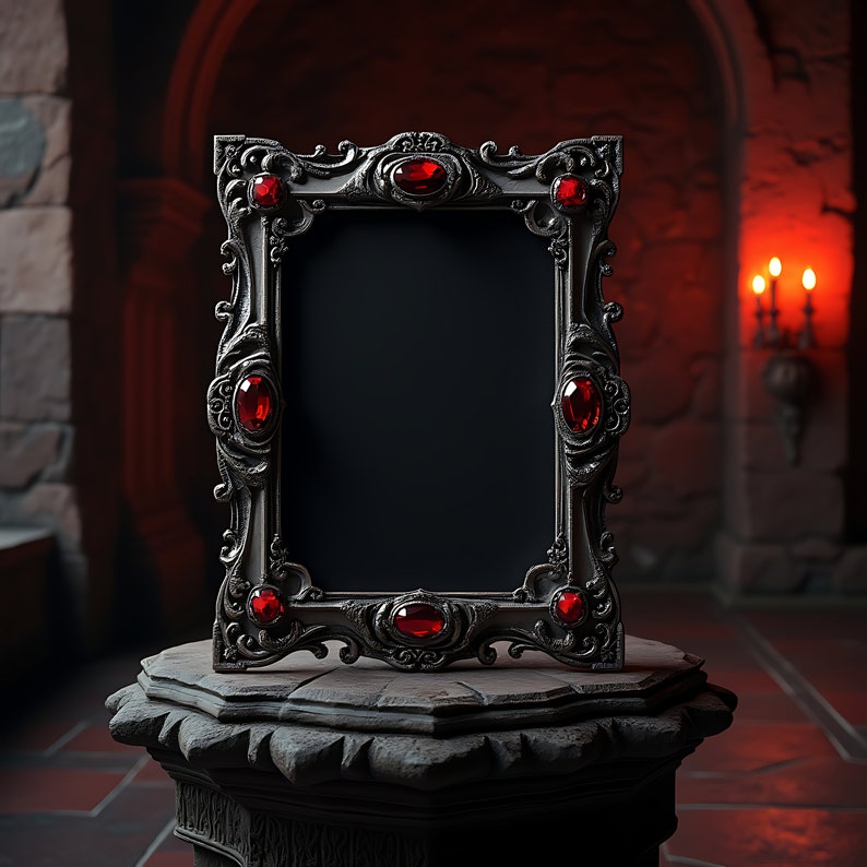 Gothic Frame Mockups | Gothic Home Decor | Gothic Picture Frame ...