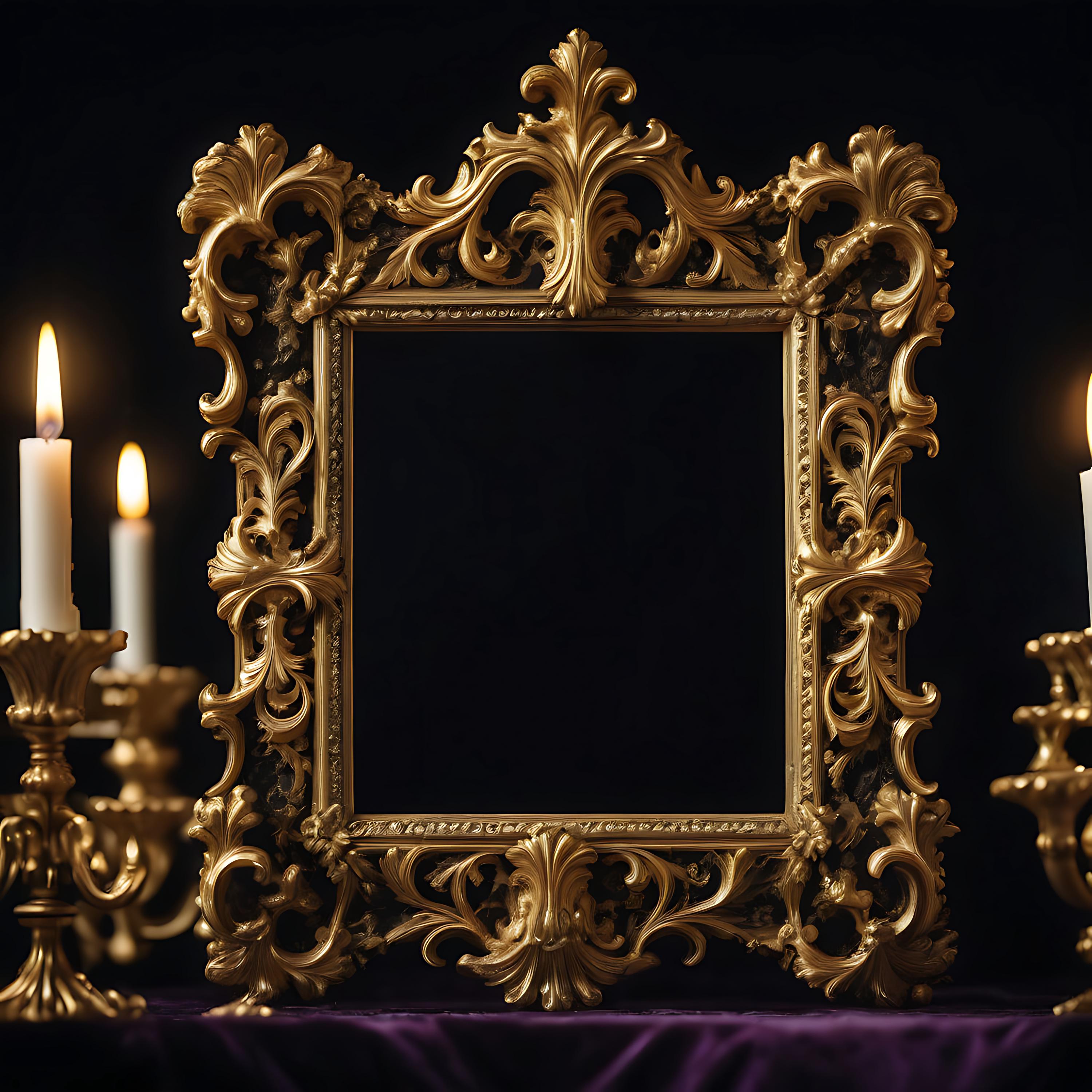 Baroque Frame Mockup | Digital Download | Vintage Printable | Vintage ...