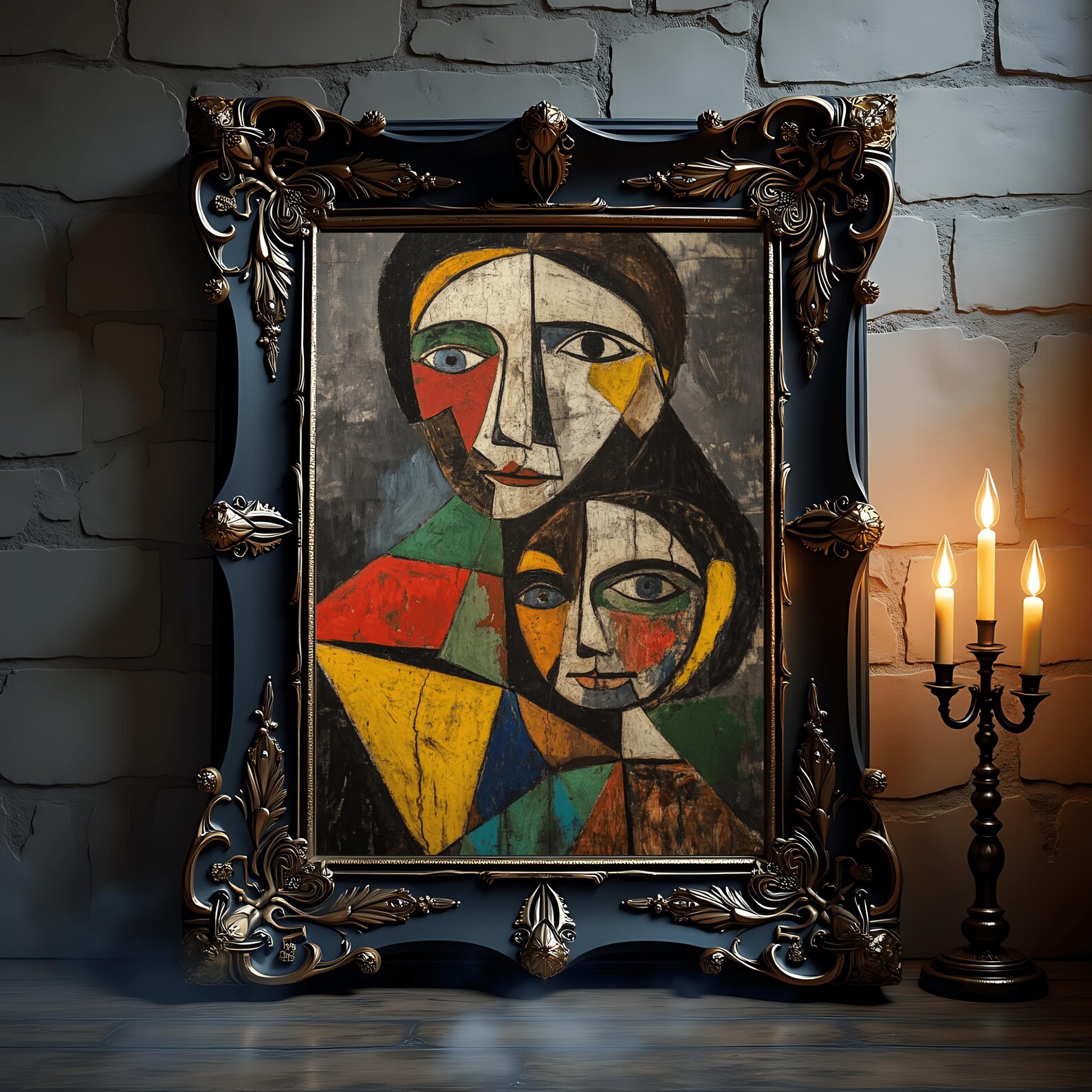 Gothic Poster Mockup | Gothic Frame | Black Frame Mockup | Gothic ...