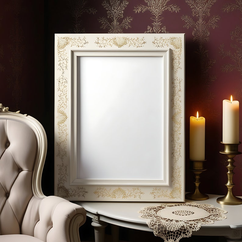 Victorian Style Wall Art Frame Mockup | Victorian Framed Pictures ...