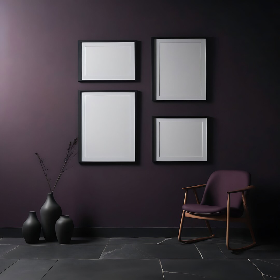 Set of Black Frame Mockups | Digital Frame | Simple Mockup | Frame ...