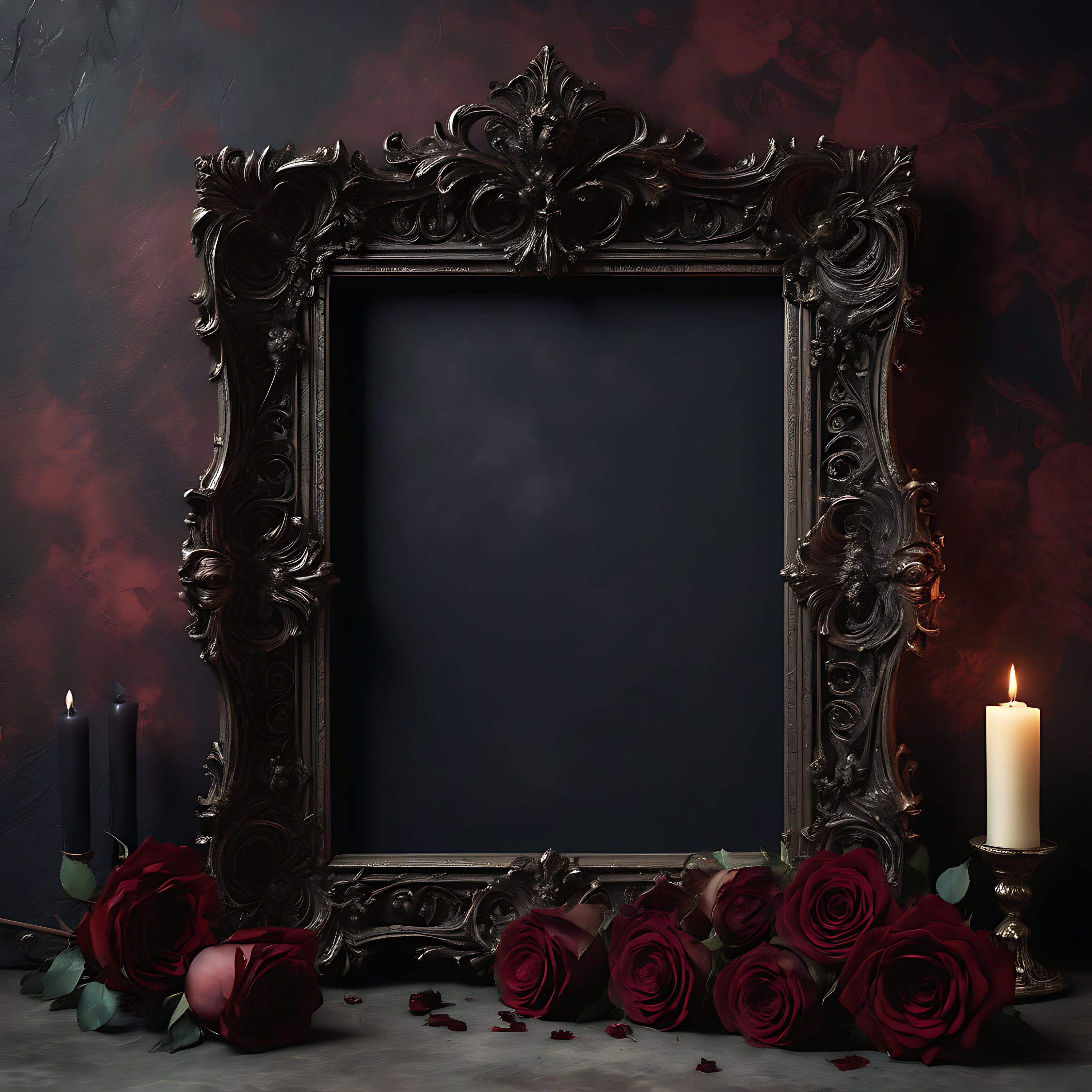 Baroque Frame | Gothic Frame | Vintage Frame | Wall Art Frame | Goth ...