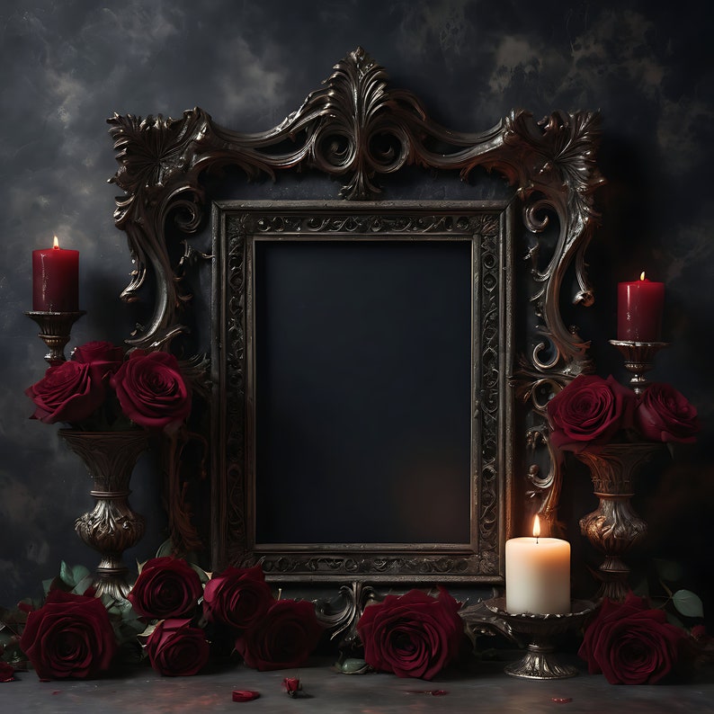 Baroque Frame | Gothic Frame | Vintage Frame | Wall Art Frame | Goth ...