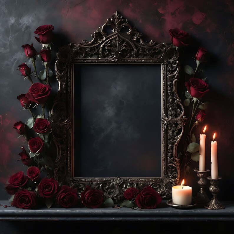 Baroque Frame | Gothic Frame | Vintage Frame | Wall Art Frame | Goth ...