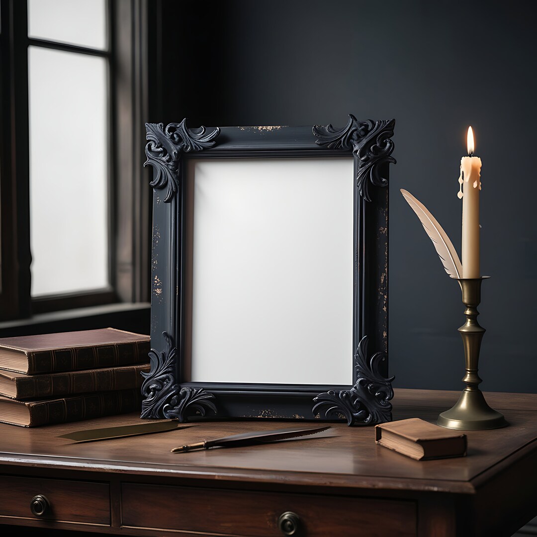 11 Pieces of 6x9 Gothic Frame Mockup | Gothic Home Decor | Gothic Frame ...