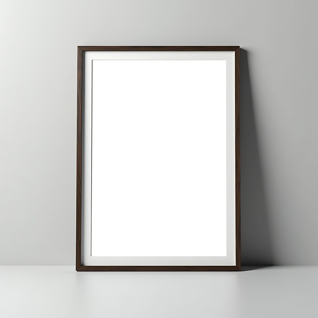 Blank White Interior Frame Mockup | Digital Frame | Vertical Frame ...